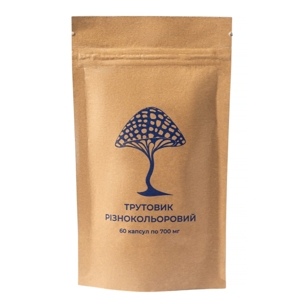 Грибной комплекс Дідусь Мухомор Трутовик разноцветный 700 мг 60 капсул ...