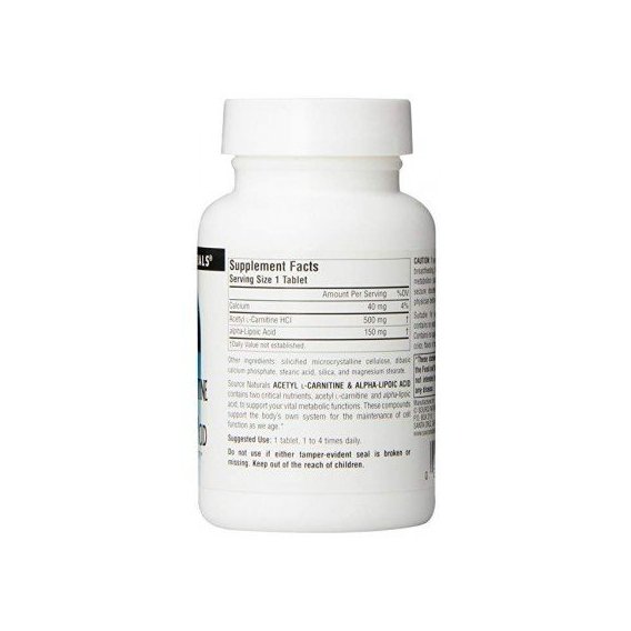 Купити Комплекс Ацетил Карнітин Source Naturals Acetyl L-Carnitine ...